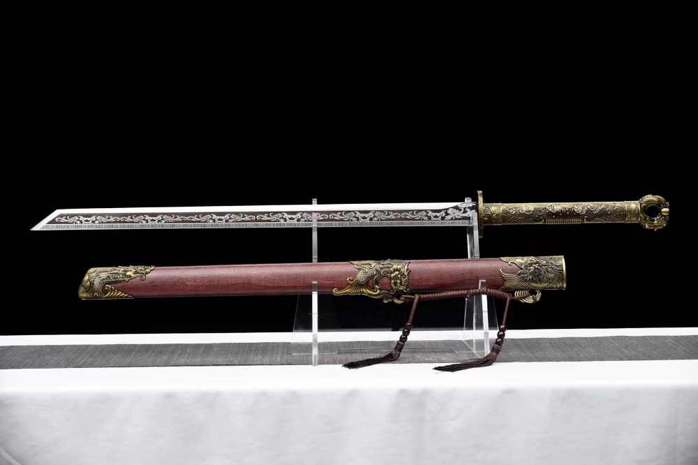 Battle Ready Chinese KUNGFU Sword Sharp Tang Dao 1095Carbon Steel Saber ...