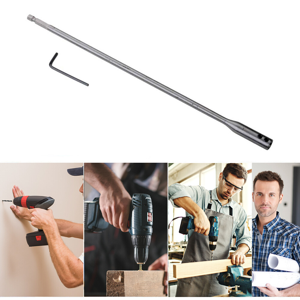 Hex Shank Extension Bars Quick Release Drill Bit Connecting Rod (300mm ...