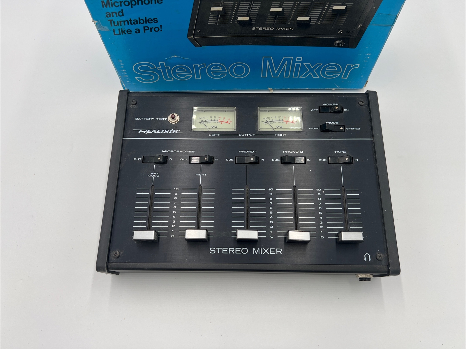 Vintage 1980s Realistic 4 Channel Stereo Mixer Model 32-1100a for sale ...