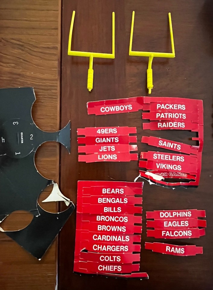 Vintage SEARS Tudor Games NFL SUPER BOWL Electric Football Game Board ...
