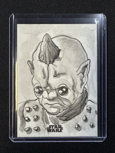 2025 Topps Chrome Star Wars Advozse Sketch Card 1/1 Artist Auto Neil ...