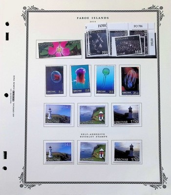 Faroe Islands Modern Collection On Scott Album Pages 2014-2015 Mint | eBay