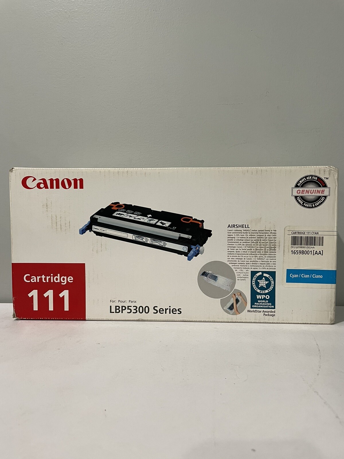 Genuine Canon 111 Cyan Toner Cartridge 1659B001 for LBP5300 / 5360 ...