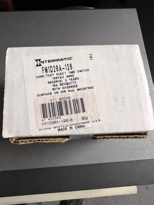 NEW In Box INTERMATIC FM1D20A-120 24HR/7DAY ELECT TIME SWITCH 120VAC ...