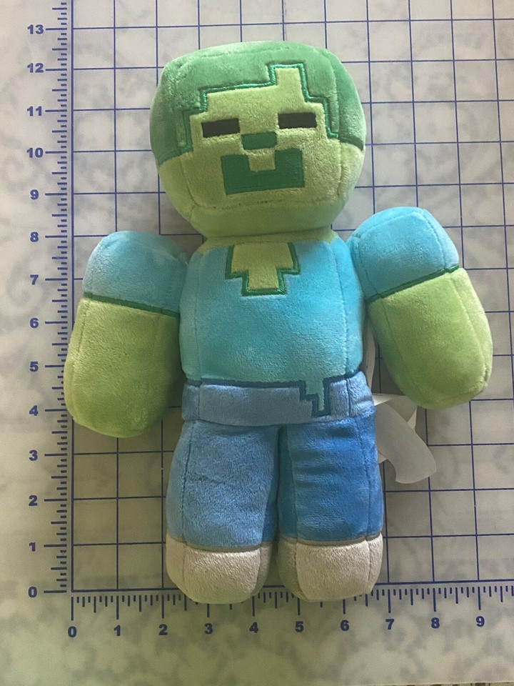 Minecraft Zombie Plushie Stuffed Toy Medium 12 Inches | eBay