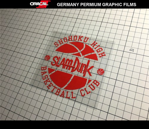 SLAM DUNK SHOHOKU HIGH BASKETBALL CLUB Car / Computer Decal Sticker ...