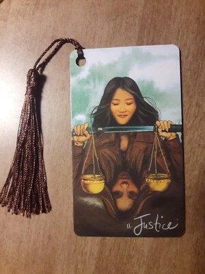 Justice- Light Seer Tarot Bookmark Oracle Card Art Deck Gift, Purified ...
