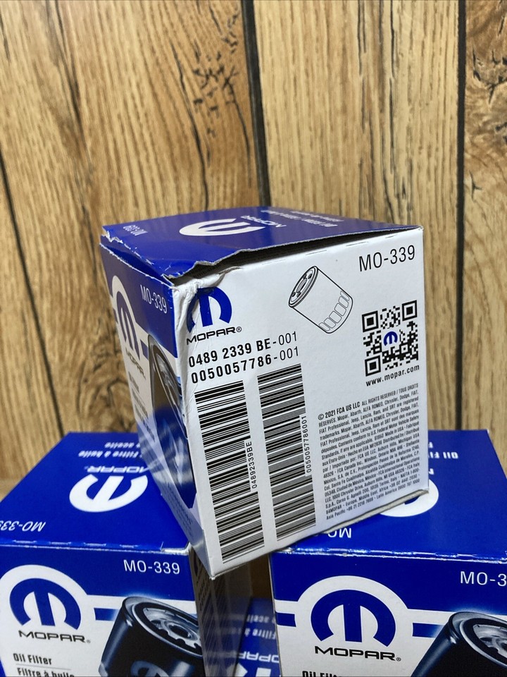 6 Pack Genuine Mopar Engine Oil Filter 04892339BE 50057786 MO-339 New ...