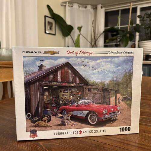 GM 1959 Corvette EuroGraphics Out of Storage 1000 Piece Puzzle Chevy ...
