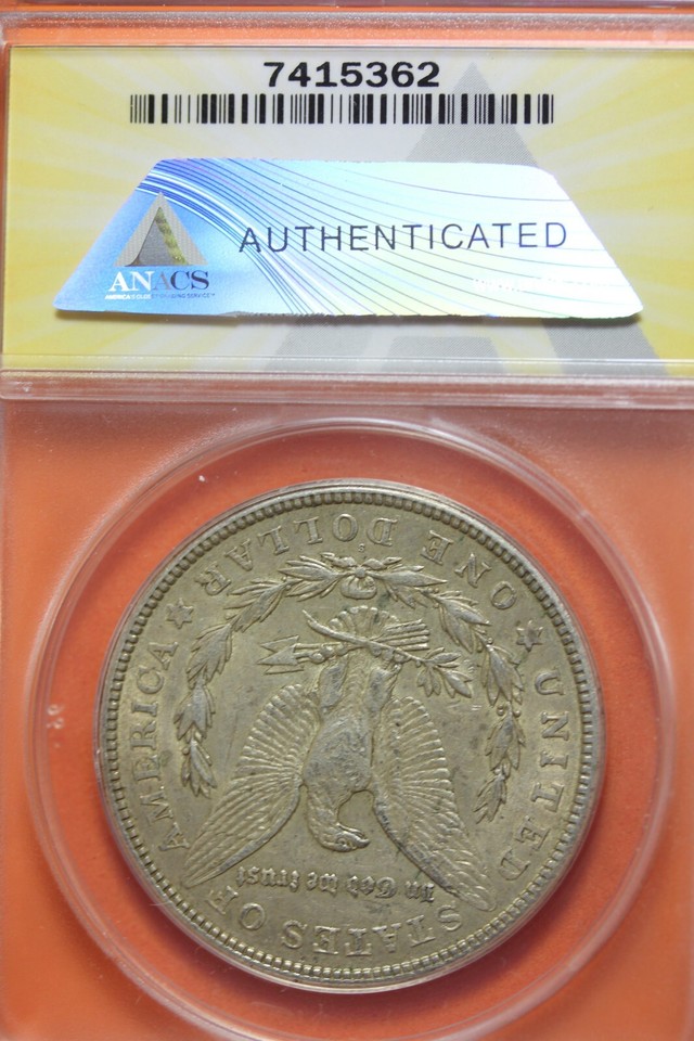 1921 -S ANACS AU55 VAM-1B6b THORNHEAD HITLIST 40 MORGAN SILVER DOLLAR # ...