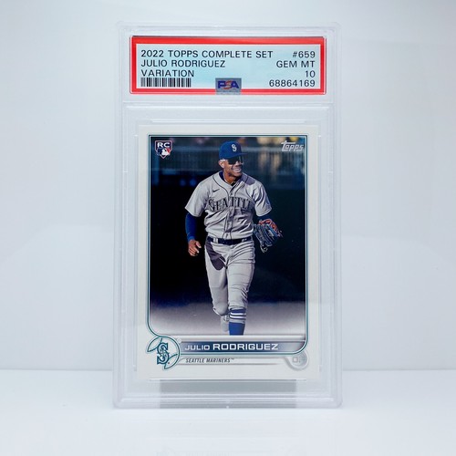 JULIO RODRIGUEZ - 2022 Topps Complete Set - Variation - RC - PSA Gem 10 ...