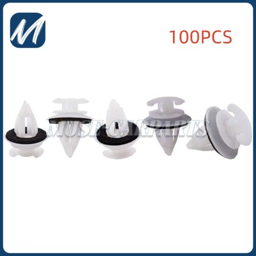 Set of 100 Door Panel Clips W/Seal Ring For BMW E30 E34 E36 E38 E46 X5 ...
