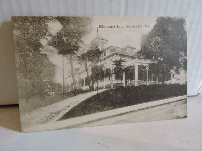 1918 Elmhurst Inn Sewickley Pennsylvania PA mansion post card pc | eBay
