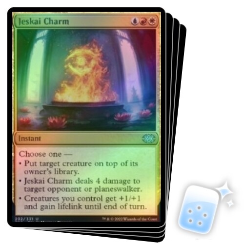 Foil Jeskai Charm X4 M/NM Magic: The Gathering MTG Double Masters 2022 ...