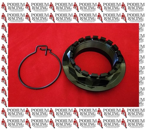 DUCATI TITANIUM BLACK REAR M48 WHEEL CONE NUT & SPRING LOCK 1098 ...