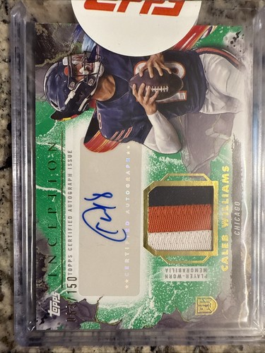 2024 Topps Inception Caleb Williams Provenance Patch Auto /150 | eBay