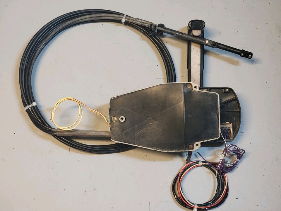 Quicksilver 3000 Classic Throttle Shifter Assy W/ 13ft Cables. | eBay