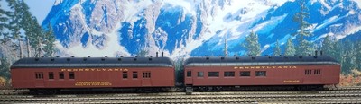 HO SCALE ROUNDHOUSE PENNSYLVANIA PRR HARRIMAN COMBINATION & RPO CARS ...