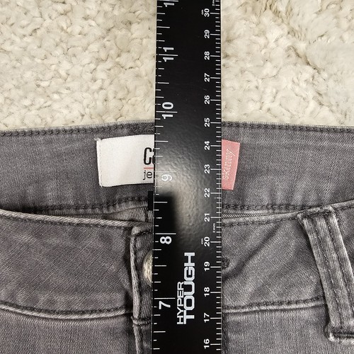 Cabi Womens Jeans Skinny Stretch Gray Fake Zipper Pockets Size 6 29x30 ...