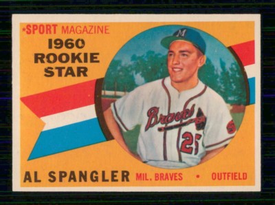 1960 TOPPS BASEBALL # 143 AL SPANGLER RC RS 12376 | eBay