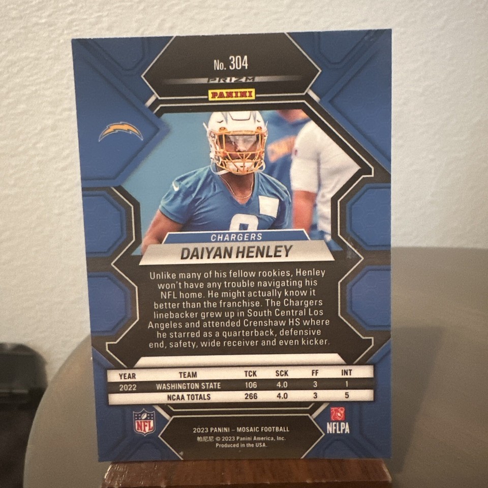 2023 Panini Mosaic Daiyan Henley 304 GREEN PRIZM RC CHARGERS | eBay