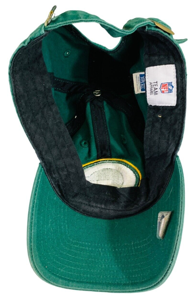 Green Bay Packers green cotton embroidered curved bill baseball cap ...