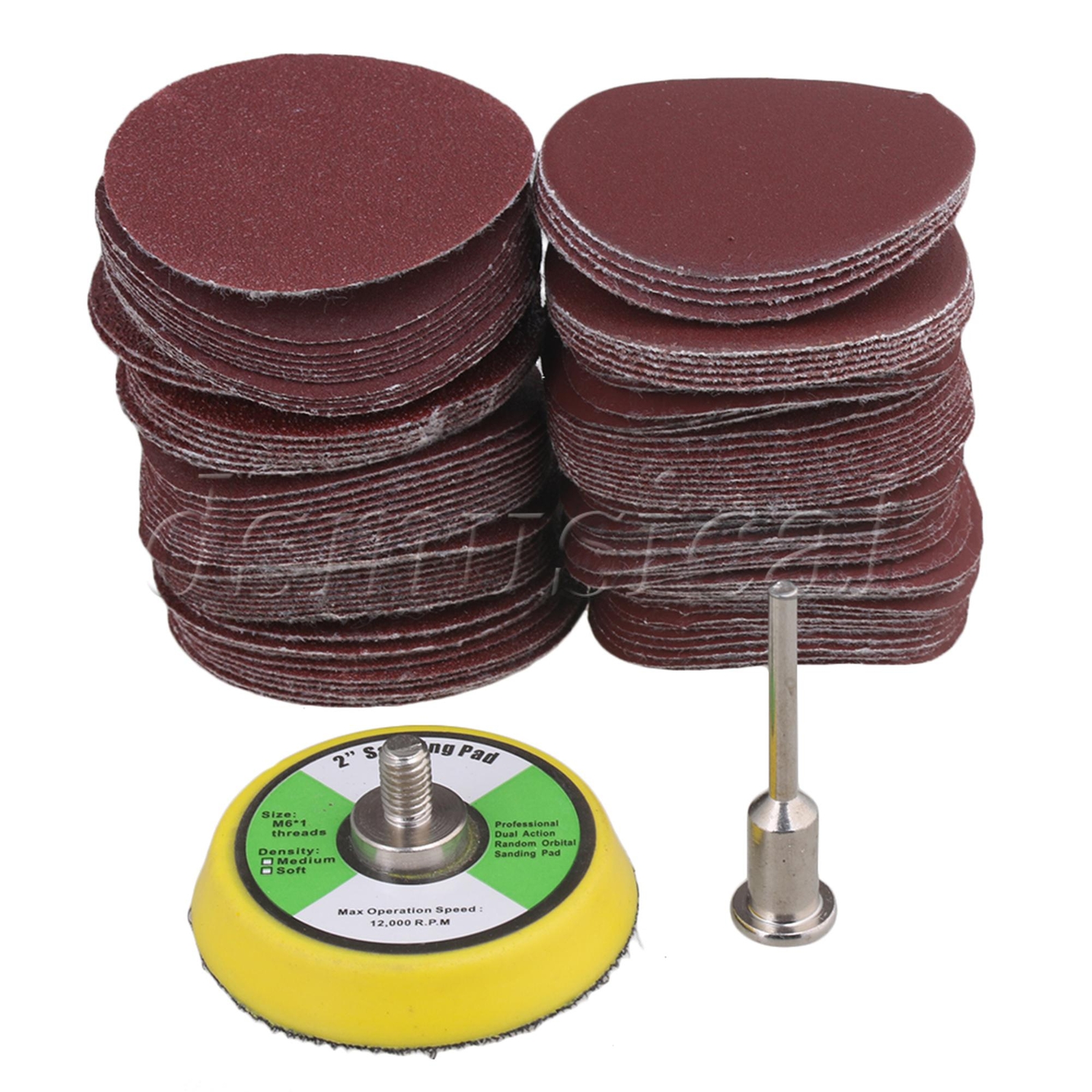 60-2000 Grit 2-Inch 50mm Sanding Discs Sandpaper Hook Pack of 100 | eBay