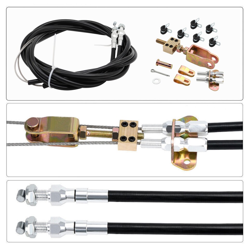 Universal Rear Disc/Drum Emergency Parking Brake Cable Kit 330-9371 E ...