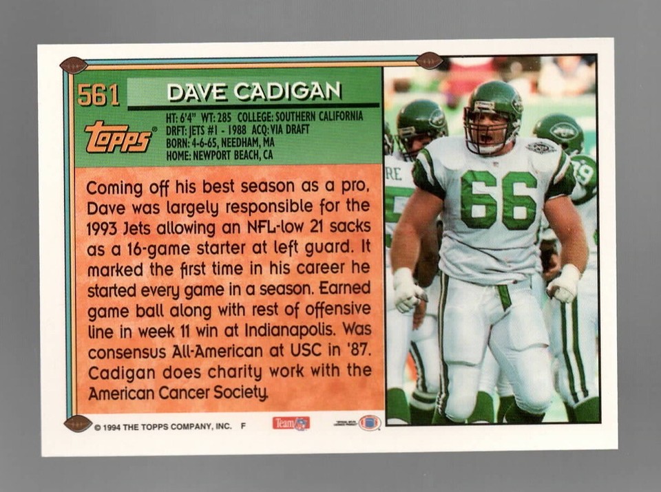 1994 Topps #561 Dave Cadigan Near mint or better | eBay