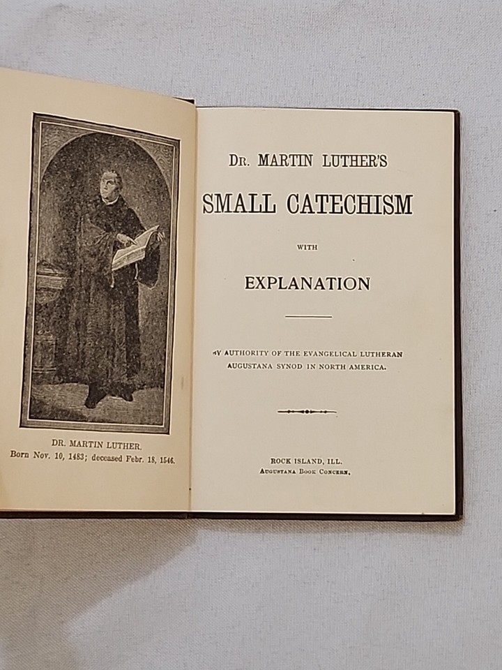 Luther's Small Catechism with Explanation, 1902 | eBay