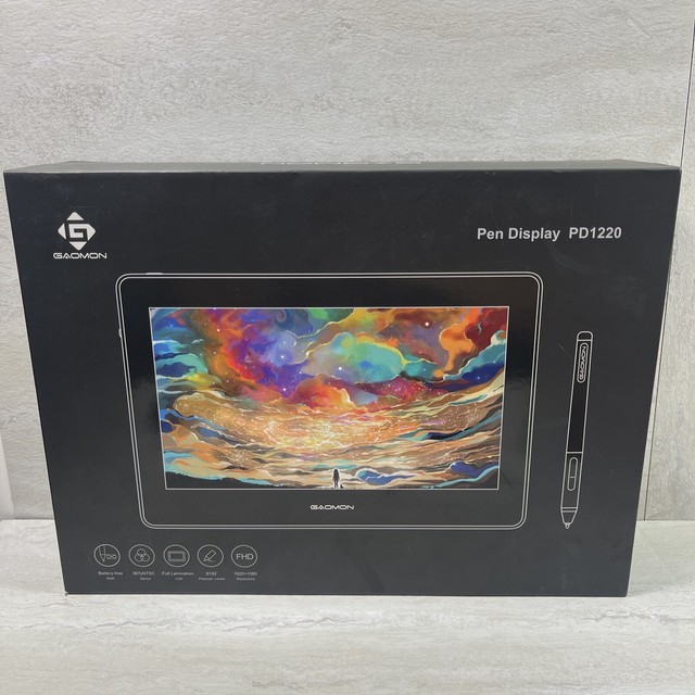 GAOMON PD1220 11.6’’ Full-Laminated 86 NTSC Tilt-Support Portable Pen ...