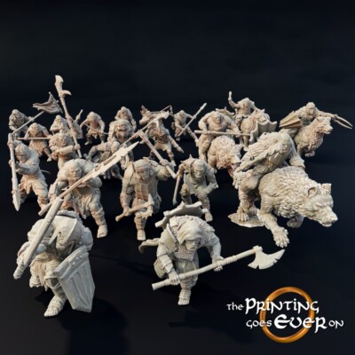 Orcs Warband 28mm miniatures dnd gift fantasy miniatures dungeons ...