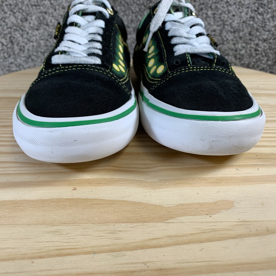Vans Pro Shake Junt Shoes Unisex Size 7.5 Black Suede Green Sneakers ...
