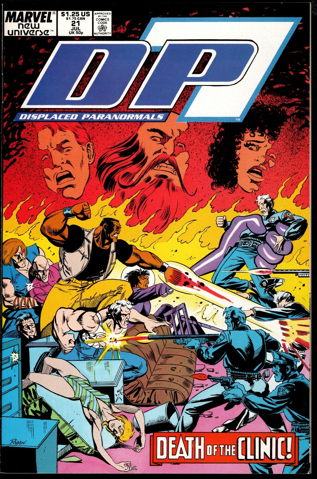 D.P.7 #21, Marvel Comics, 1988, Displaced Paranormals, bag/board | eBay