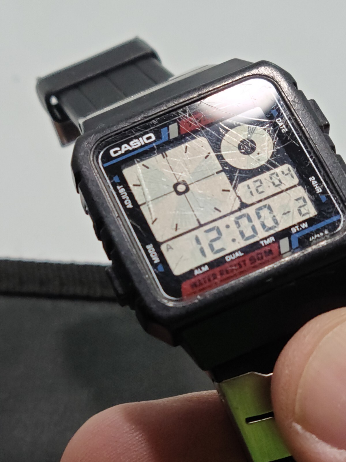 Vintage RARE Casio Twin Graph Ae-20w Mod 588 WR 50m Japan Watch for ...