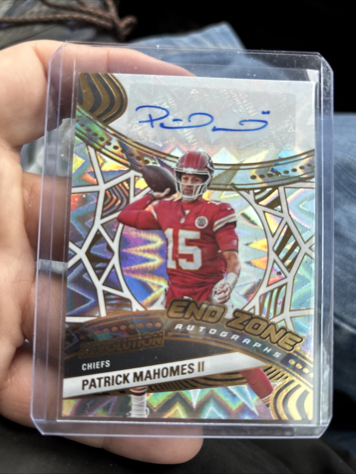 2025 Panini Revolution Patrick Mahomes Auto End Zone Auto 1/15 Impact ...