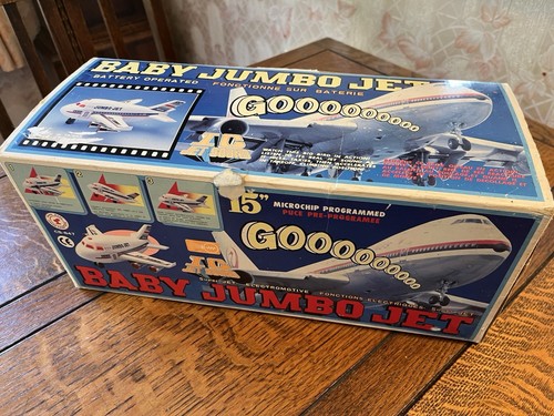 Vintage 1989 Cheng Ching Toys Taiwan Baby Jumbo Jet Battery Powered ...
