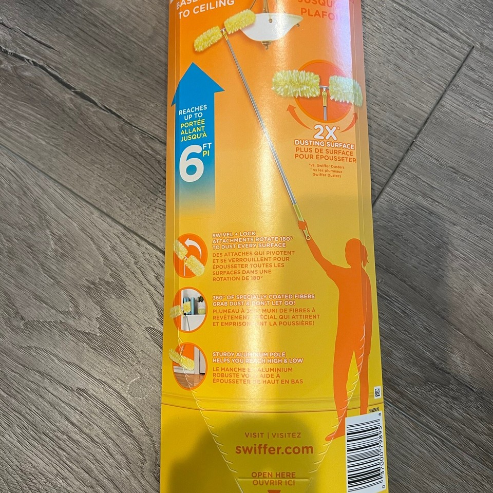 3 Pack Swiffer Heavy Duty Super Extendable Handle Dusting Kits W/6Ft Handle | eBay