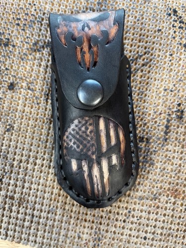 Handmade Leather Punisher Knife/ Small Single Stack Magazine Pouch Belt ...