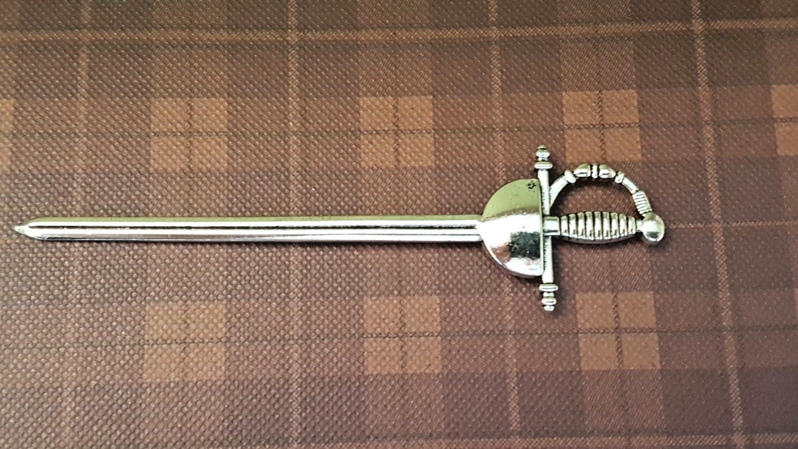 Large SWORD Dolls house 1:12th scale miniature medieval knight tudor ...