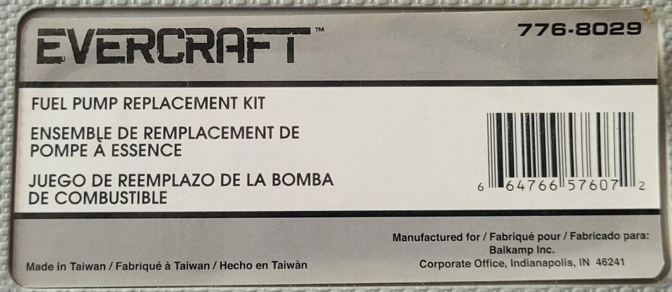 Evercraft 776-8029 Fuel Pump Replacement Kit SC | eBay