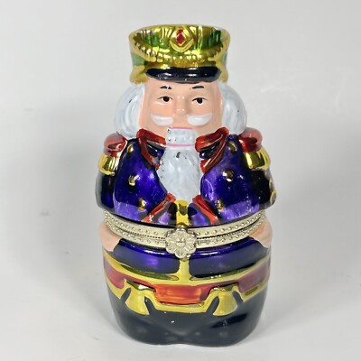 MR CHRISTMAS Porcelain Animated Carousel Nutcracker Music Box DECK THE ...