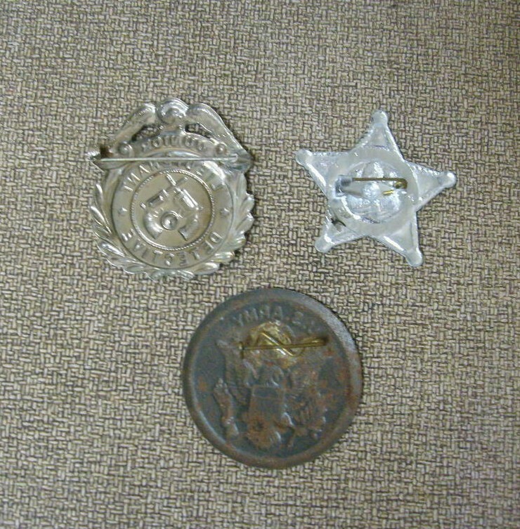 Toy badges Metal /aluminum Junior Lieutenant Detective, Deputy Sheriff ...