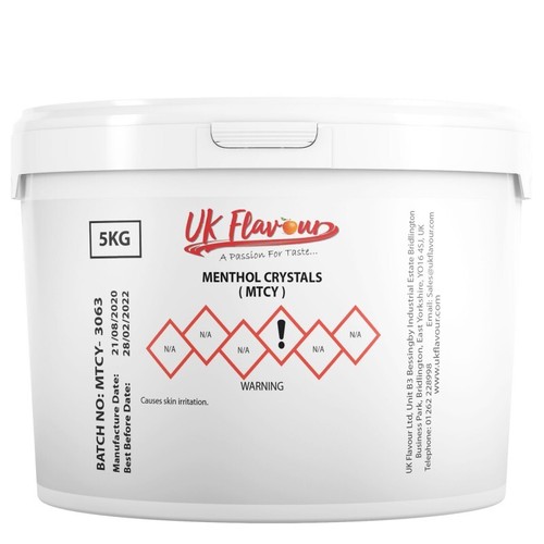 Menthol Crystals BP/EP Grade - 25g to 1kg Wholesale Pricing - Cheapest ...