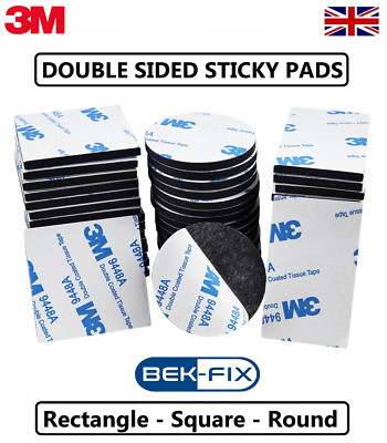 3M Sticky Pads Double Sided Strong Foam Adhesive Mounting Pad Various ...