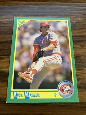 1990 Score Rick Mahler Cincinnati Reds Pitcher #87 | eBay