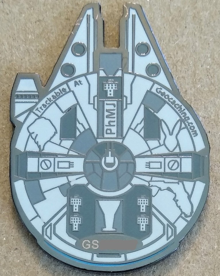 Space Freighter, Millennium Falcon Geocoin - Activated & Adoptable - 0 ...
