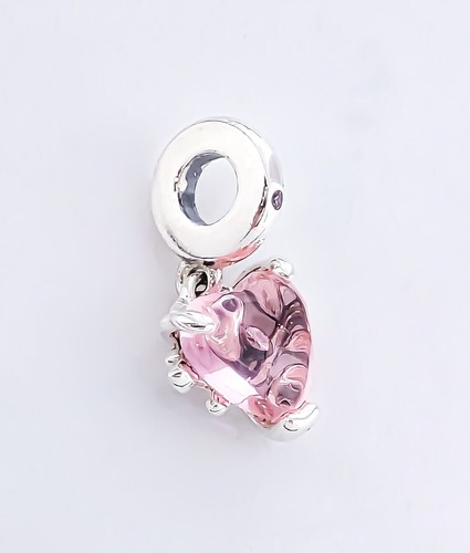 New 100% Authentic PANDORA 925 Pink Family Tree & Heart Dangle Charm ...