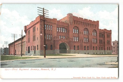 First Regiment Armory, Newark, N.J., Souvenir Post Card Co., VTG ...