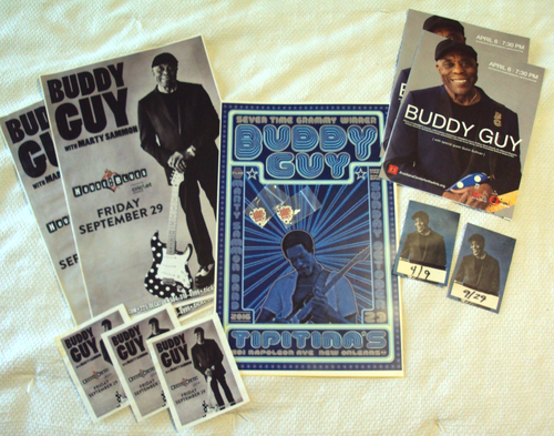 Large Buddy Guy Collection - Passes, Ads, Guitar Picks, Poster and more ...